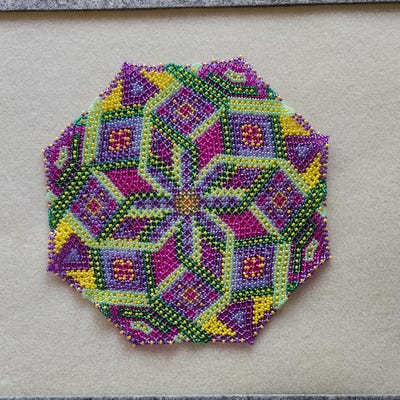 PDF Pattern for Beaded Doily / Schema per Centrino Di Perle 24 Cm ...