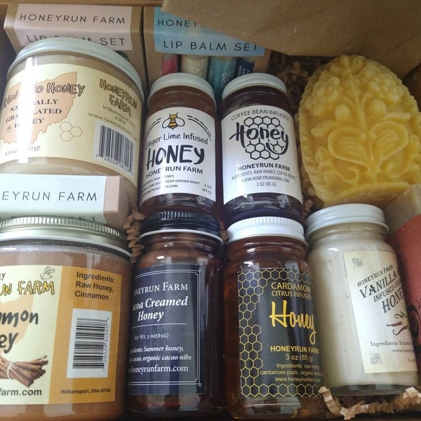 Beeswax Lip Balm Set - 4 Lip Balms in a Box - Etsy