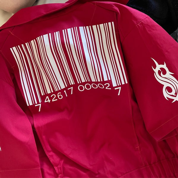Slipknot Barcode SVG for IRON ON Halloween Costume Jumpsuit - Etsy