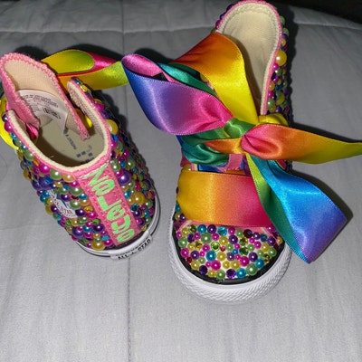 Custom Bright Rainbow Converse - Etsy