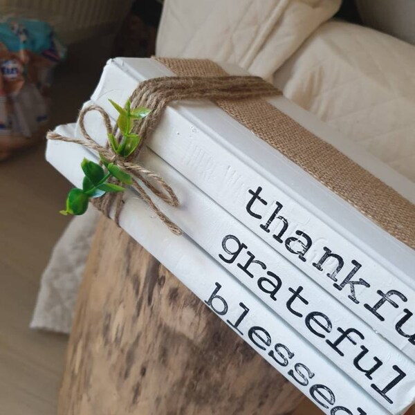 Seasonal Stamped Book Stack Set - Etsy