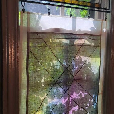 Your Basic Premium Linen Curtain Panels Elegant Modernized Korean Art ...