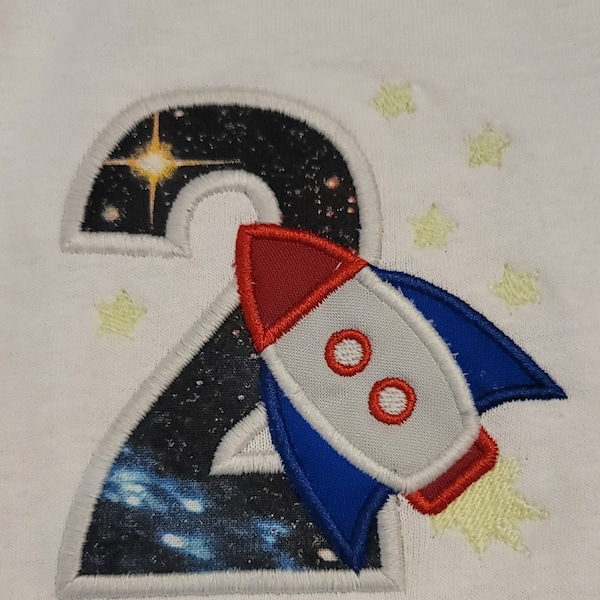 Space Ship Embroidery Design / Space Embroidery Design / Outer Space ...