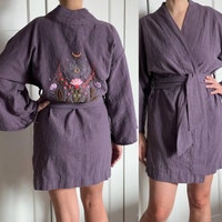 Kimono Style Dress or Bath and Beach Robe PDF Sewing Pattern With Video ...