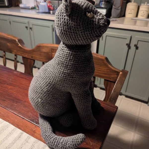 Sitting Cat Crochet Pattern - Etsy