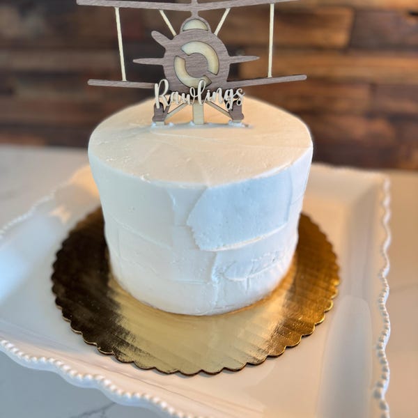 Airplane Cake Topper, Aeroplane Cake Topper, Personalized Cake Topper ...