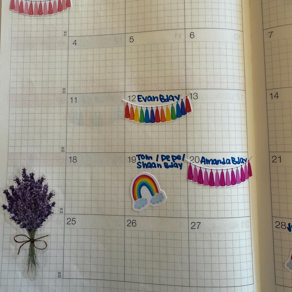 Birthday Cake Weekly Planner Sticker Kit! Perfect for Your Erin Condren ...