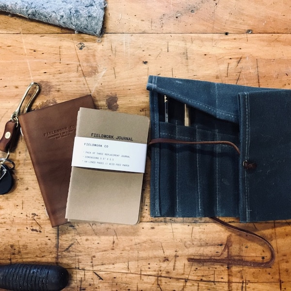 Leather Notebook | the Fieldwork Journal - Etsy
