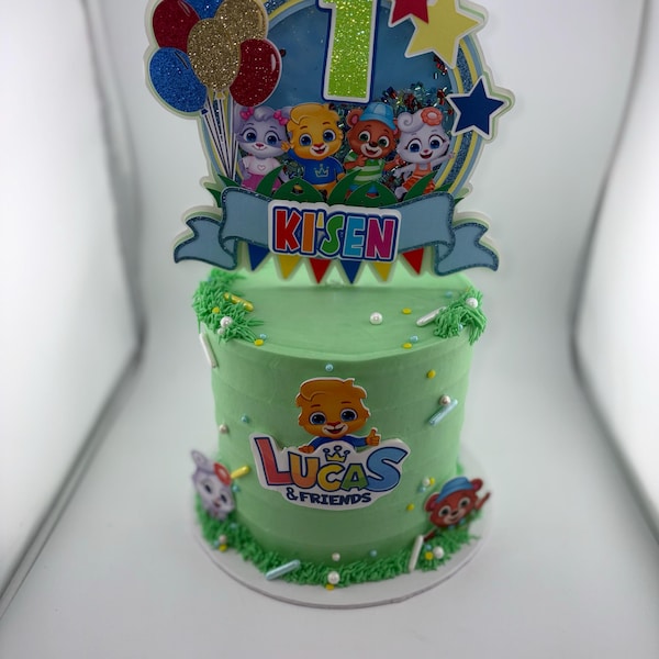 Lucas and Friends Custom Cake Topper Party Decor Cake Decoration Center ...