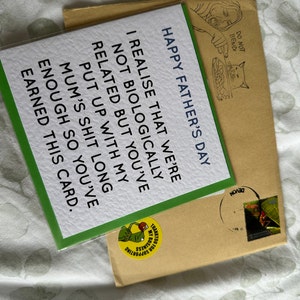 Funny Step-parent Card/ Blended Family / Father's Day Card - Etsy