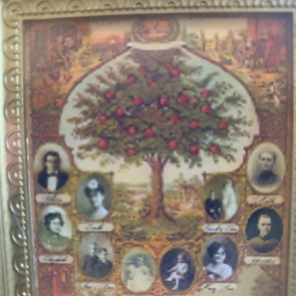 Dollhouse Miniature Art - Victorian Family Tree - Etsy