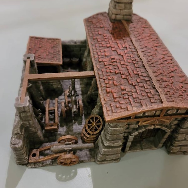 Town Buildings Set 3D Print, Modular Village District, 28mm Terrain ...