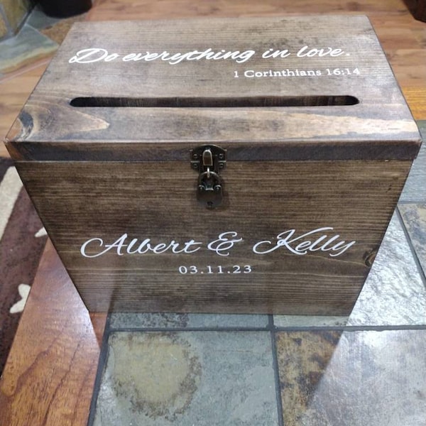 Custom Card Box | Weddings, Anniversaries, Birthday, Time Capsule ...