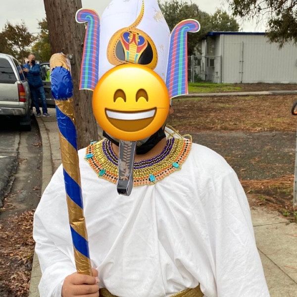 Osiris Printable Mask. Egyptian Mask. Osiris God Mask. Osiris Cosplay ...