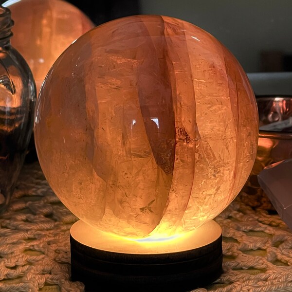 Crystal Light Stand // MADE TO ORDER // Crystal Lamp // Led Light ...