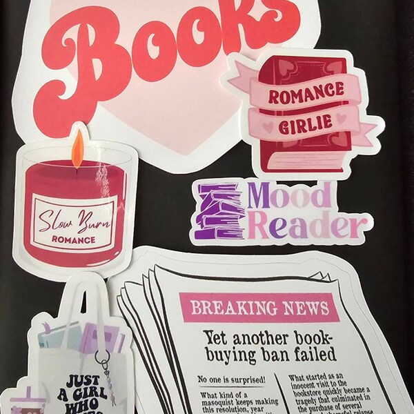 Fictional Men Lollipop Vinyl Sticker | Romance Book Kindle Sticker - Etsy