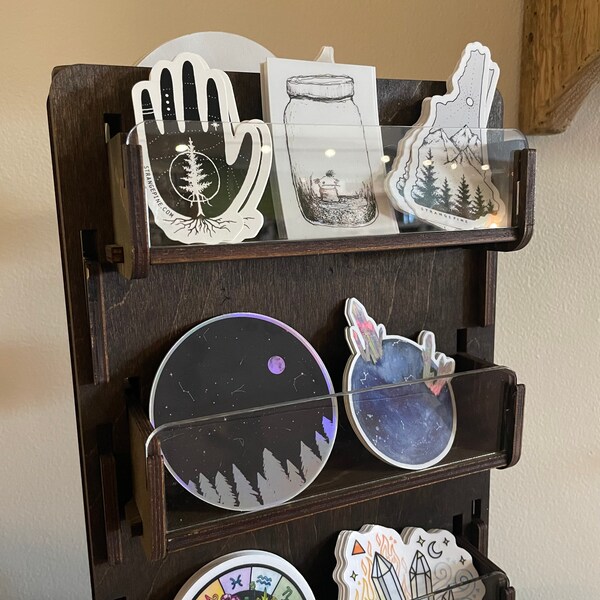 Wooden Sticker Display-small | Small Product Display | Countertop ...