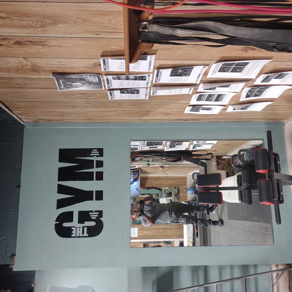 Large 30 X 16 Inch the Gym Vinyl Sticker Decal Wall Art Graphic Shop ...