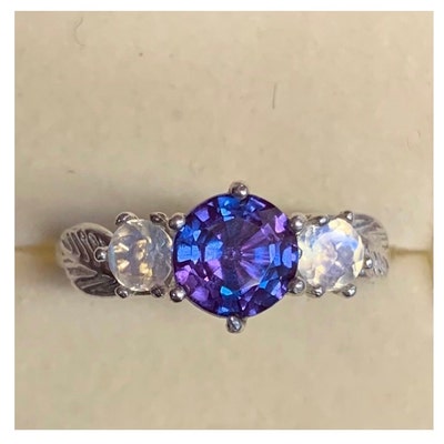 Lab Created Pulled Alexandrite Chrysoberyl True Color Change Round ...