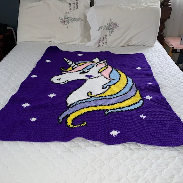 Red Rose C2C Graphghan Pattern - Etsy