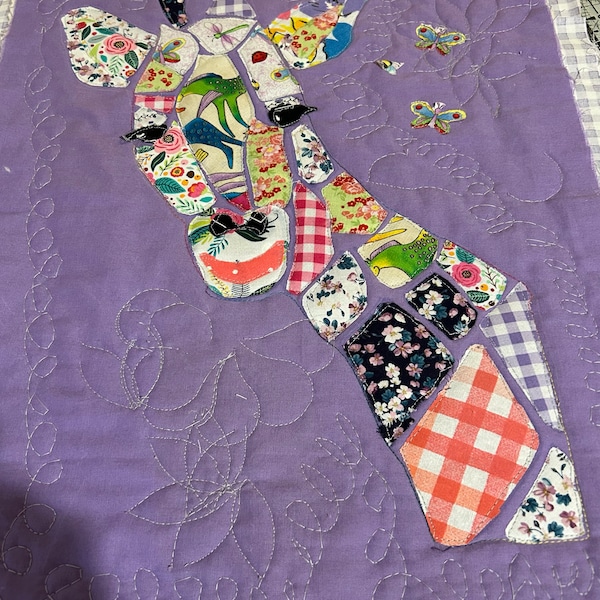 Giraffe Applique Pattern Jill the Gorgeous Gentle Giant Scrap Buster ...