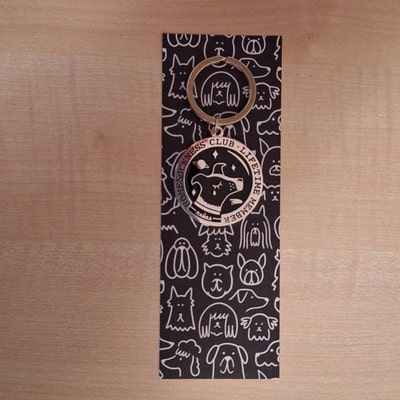 Space Dog Laika Iron-on Woven Patch Homesickness Club Lifetime Member ...