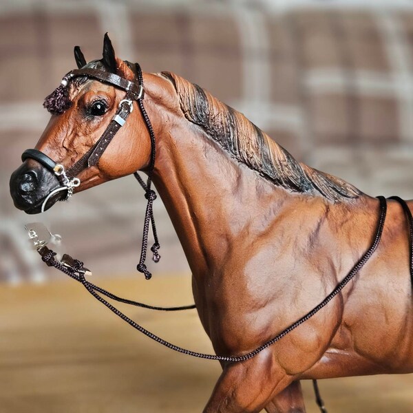 Handmade Western Bridle/headstall With Hackamore for Schleich and Other ...