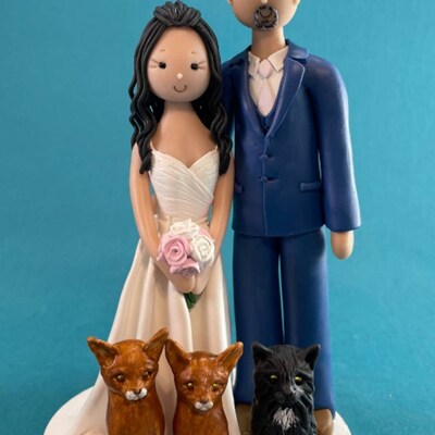 Horror Film Inspired Wedding Cake Topper Customized by - Etsy
