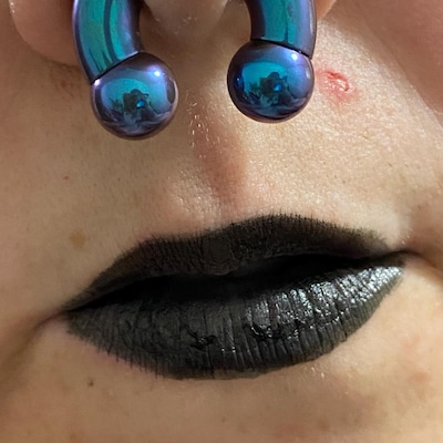 HALF GOLD / SILVER 4G, 5G, 6G, 7G, 8G, 10G, or 12G Anodized Astm F136 ...