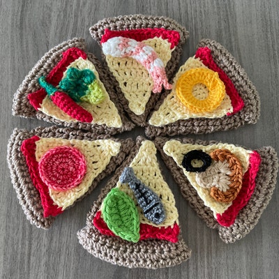 Crochet Pattern Sandwich Coaster Set Crochet Lettuce, Fried Egg ...