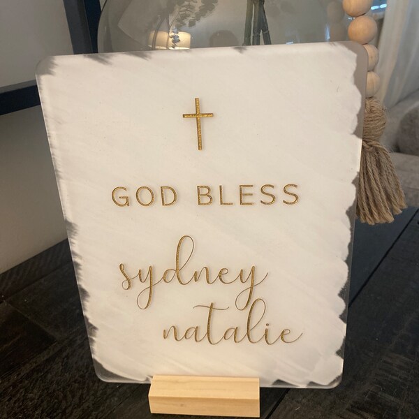 God Bless Acrylic Sign - Etsy