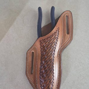 Custom Leather Cell Phone/ Trapper Combo Case - Etsy