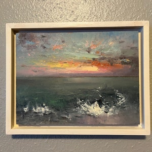 Ambrosia Maple Floater Frame for Art in Custom Sizes Handmade Gift ...