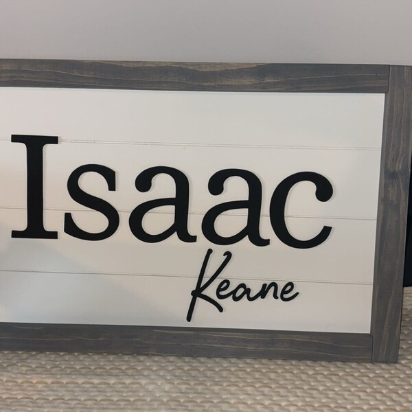 Nursery Wall Decor, Custom Nursery Name Sign, Above Crib Custom Baby ...