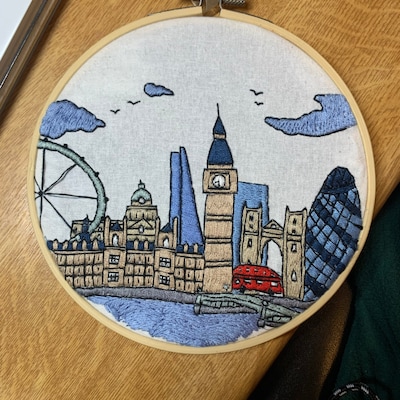 London, United Kingdom. Hand Embroidery Pattern PDF. Diy.embroidery ...