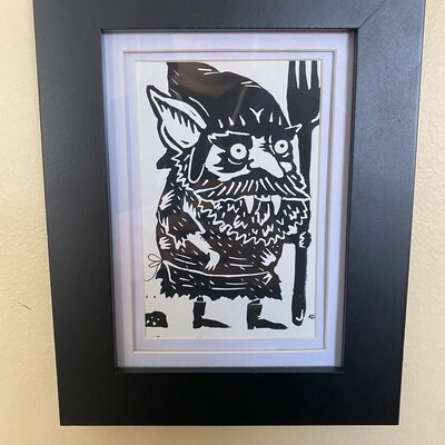 The Kitchen Goblin Goblin Print Kitchen Print Weird Wall - Etsy