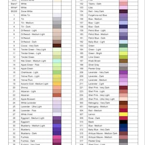 Printable DMC Thread Color Chart Tracker Inventory Sheet - Etsy