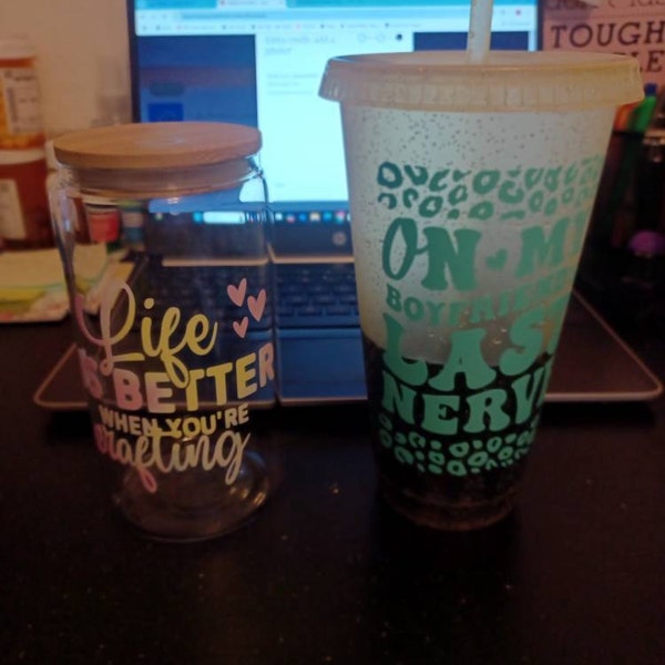 Tropical Piña Colada Glass Cup Beach Drinkware,handcrafted Piña Colada ...