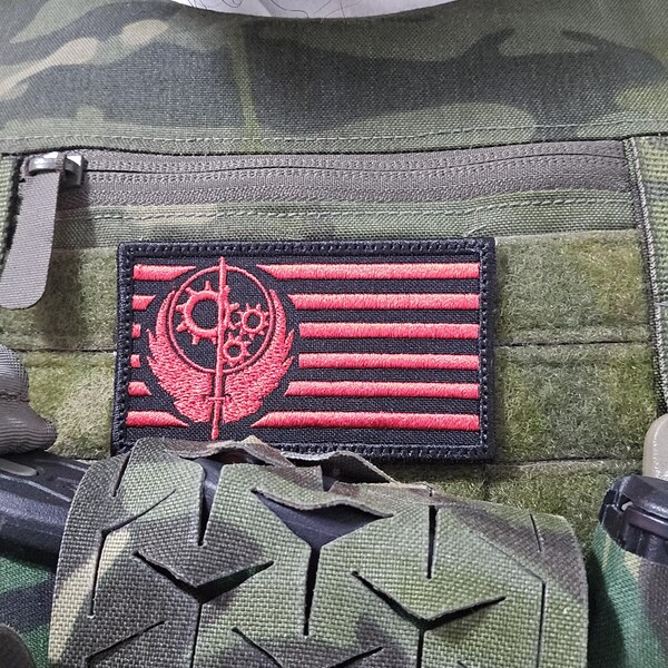 Recon Skull Morale Embroidered Patch Hook Fastener Backing - Etsy