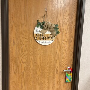 Personalized Teacher Custom Farmhouse Classroom Sign. Custom Teacher ...