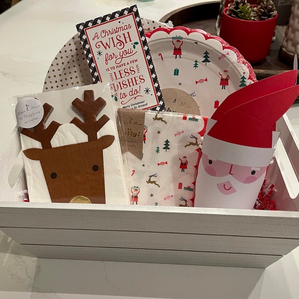 Paper Plate "less Dishes" Christmas Gift Tag, Instant Download ...