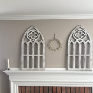 Farmhouse Arched Frames With Quatrefoil Set of Two - Etsy