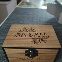 Personalized Wooden Name Box for Memories, Keepsake Christmas Gift ...
