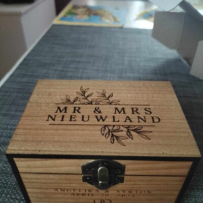 Custom Personalized Wooden Keepsake Box Gift for Him, Her, Boyfriend ...