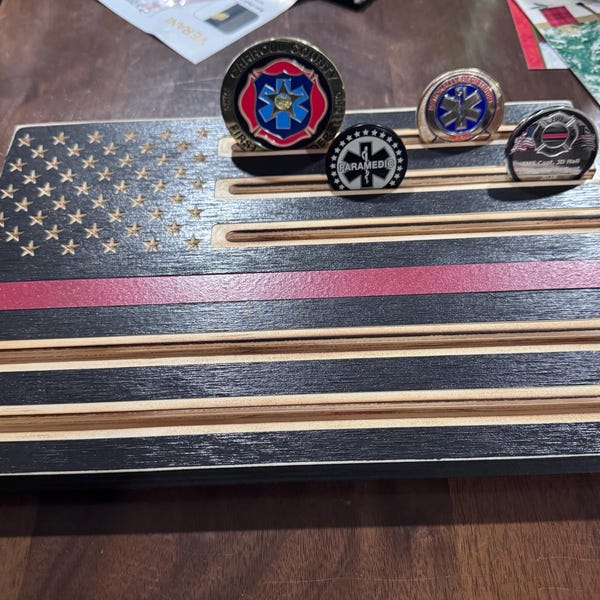 100 Coins Army Soldier's Creed Motto US Flag Challenge Coin Holder ...