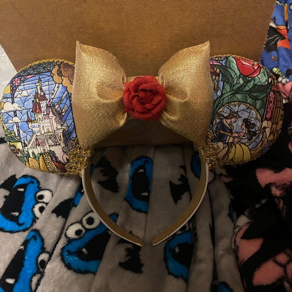 Beauty & the Beast Mouse Ears, Belle Ears, Mouse Ears, Belle, Beast ...