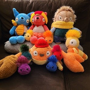 Barnacles Handmade Crochet Plush Soft Toy Barnacle Colorful - Etsy