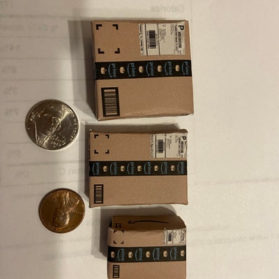 Mini Amazon Box Template Works on Cricut - Etsy