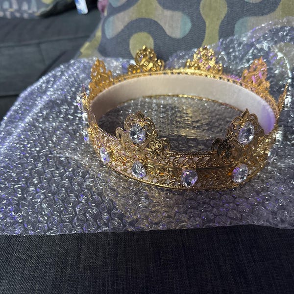 Face Mask Crown, Gold Crown, Gold Gothic Crown, Gothic Crown Custom ...
