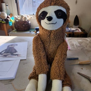 Sloth Plush Pdf Sewing Pattern. Detailed Downloadable Ebook Pattern and ...